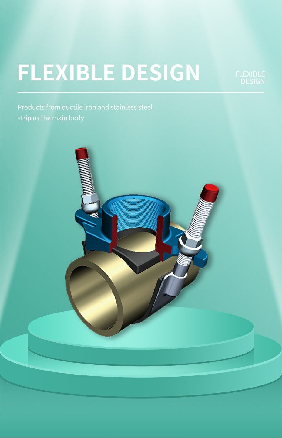 Ductile Iron Universal Joint Fittings, Tapping Saddle, Wide Range ...