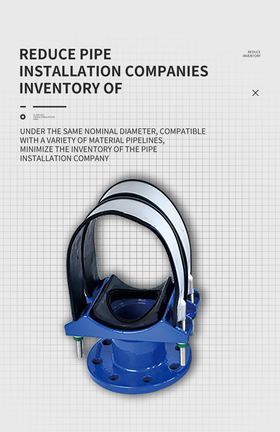 Flanged Outlet Tapping Saddle Tee Clamp Di Ductile Iron Pipe Fittings ...