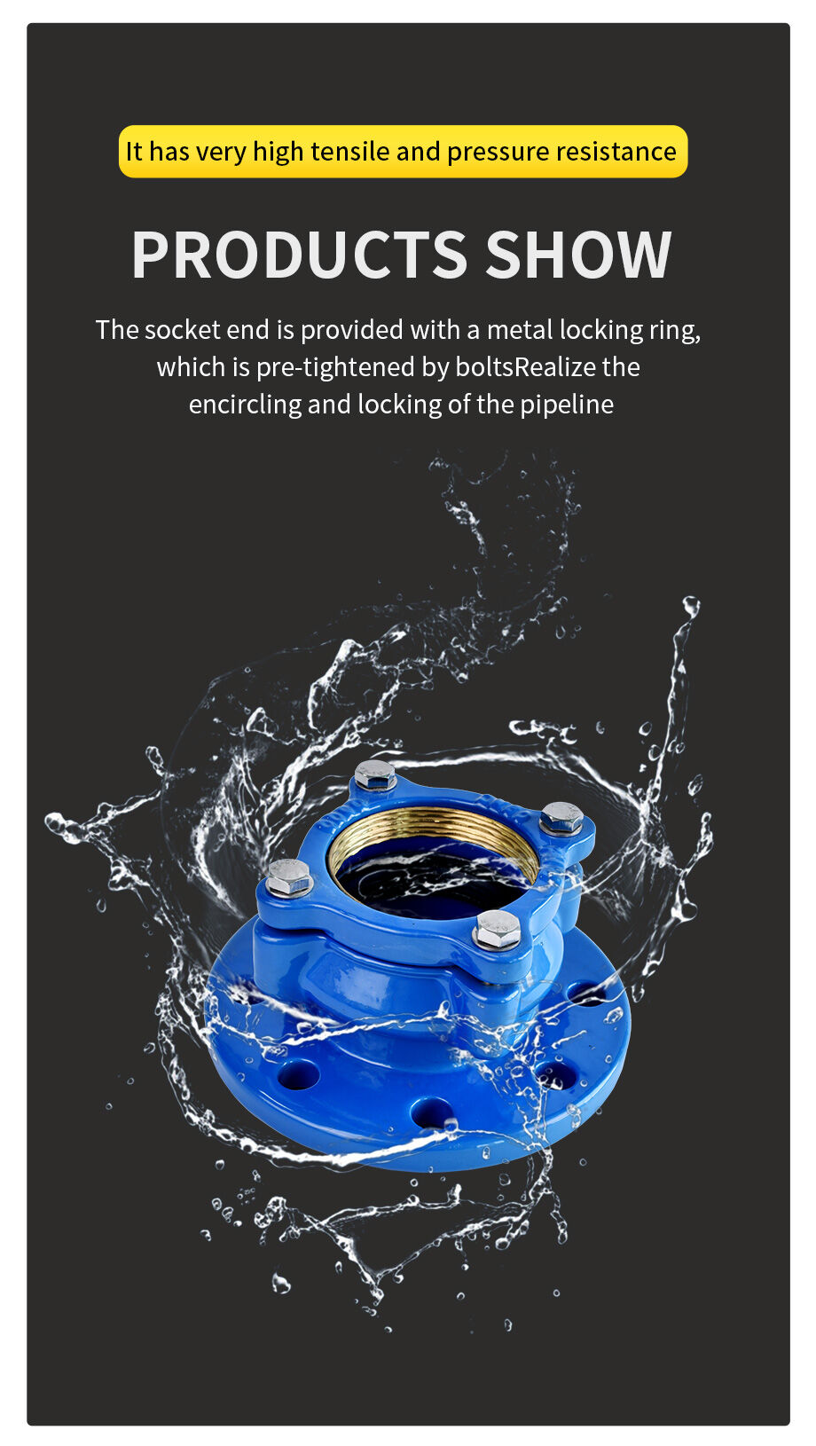 Dn63/dn315 Flange Adaptor For Pe Pipe - China Wholesale Flange Adaptor ...