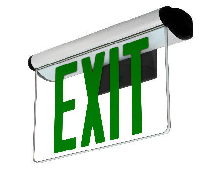 Acrylic Board Led Emergency Light Red/green Optional Building Exit Sign ...