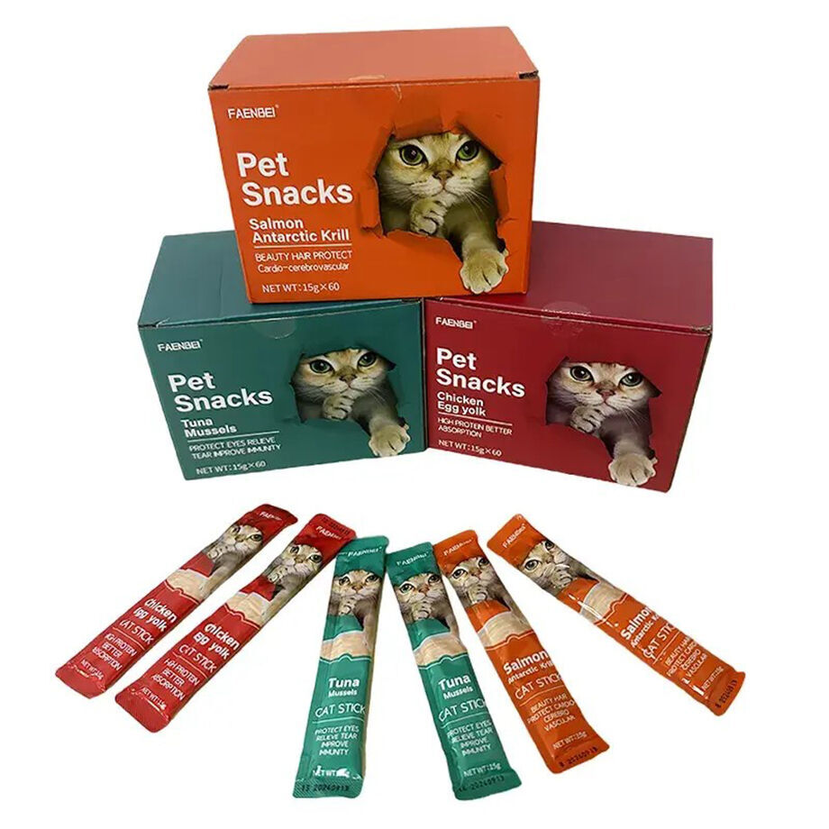 Wholesale Delicious Nutritious 15g*60pcs Cat Snack Bars Cat Treat Wet ...