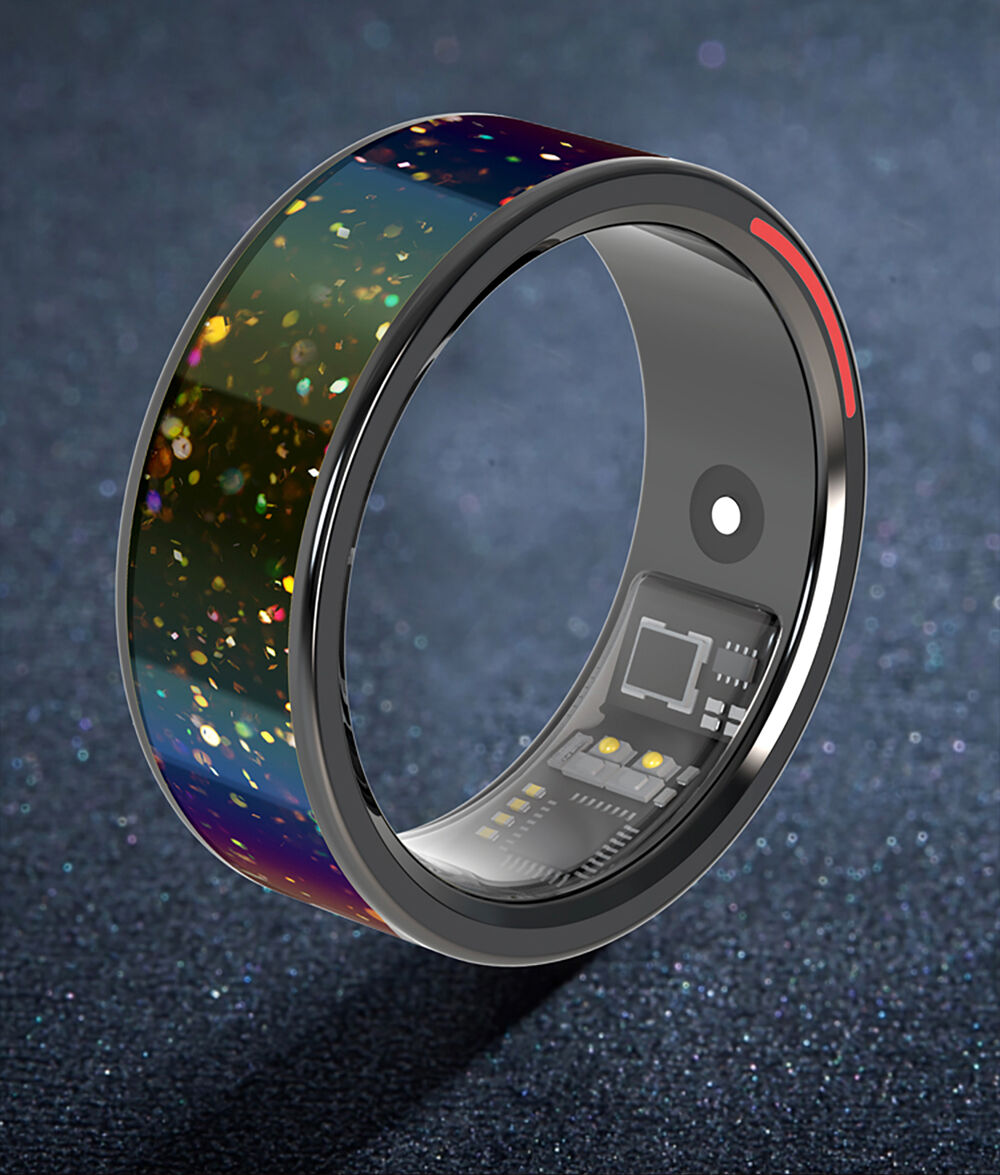 Ceramics Black Color Health Smart Ring Which Can Monitoring Sp02 Blood ...