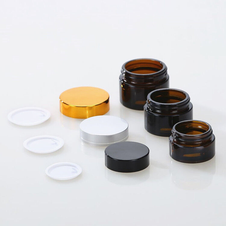 Factory Price Round Glass Jar 5ml 10ml 15ml 20ml 30ml 50ml 100ml ...