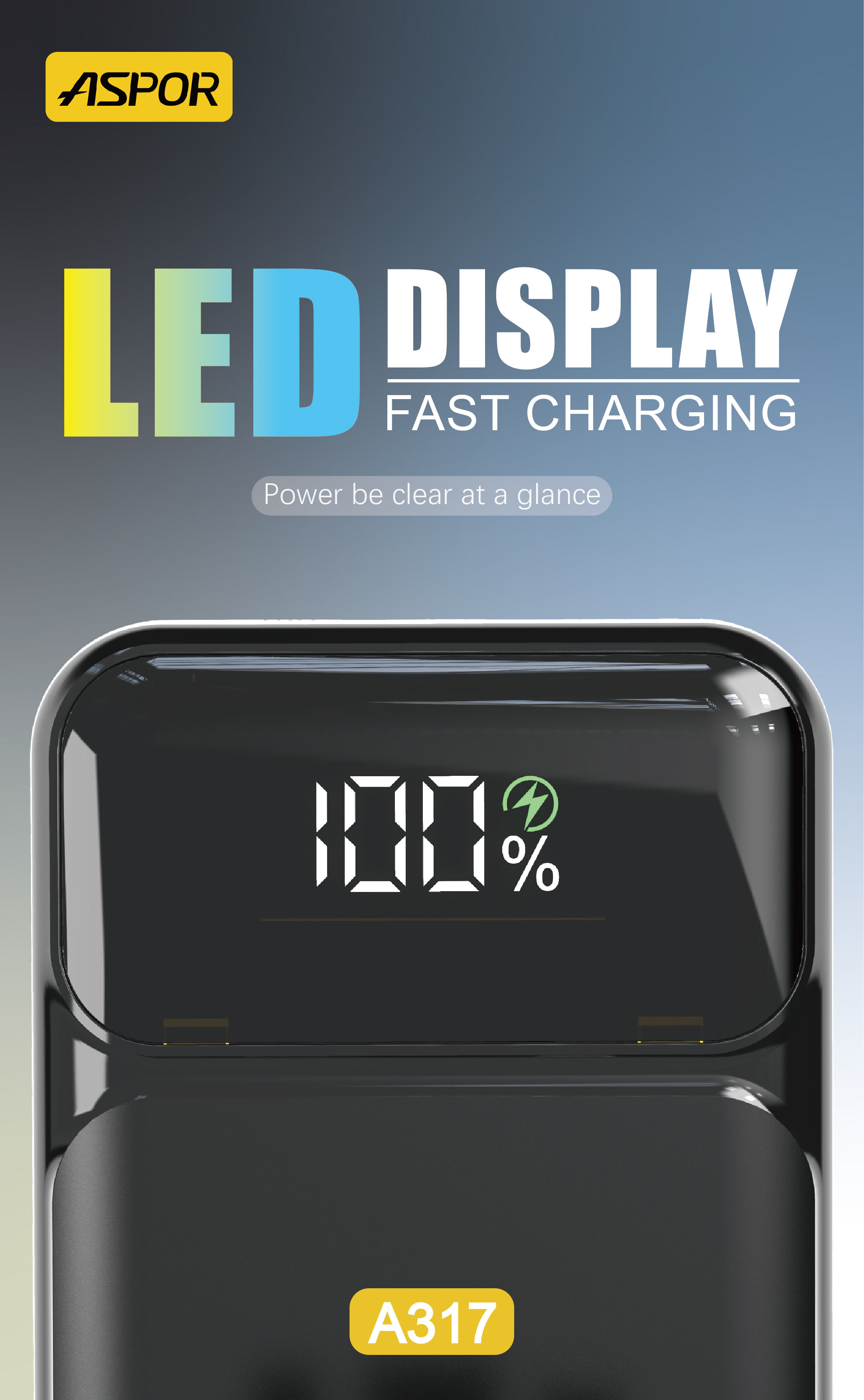 Buy Wholesale China Aspor Hot Selling Power Bank 30000mah Capacity 22.5w Fast Charging With 3 ...