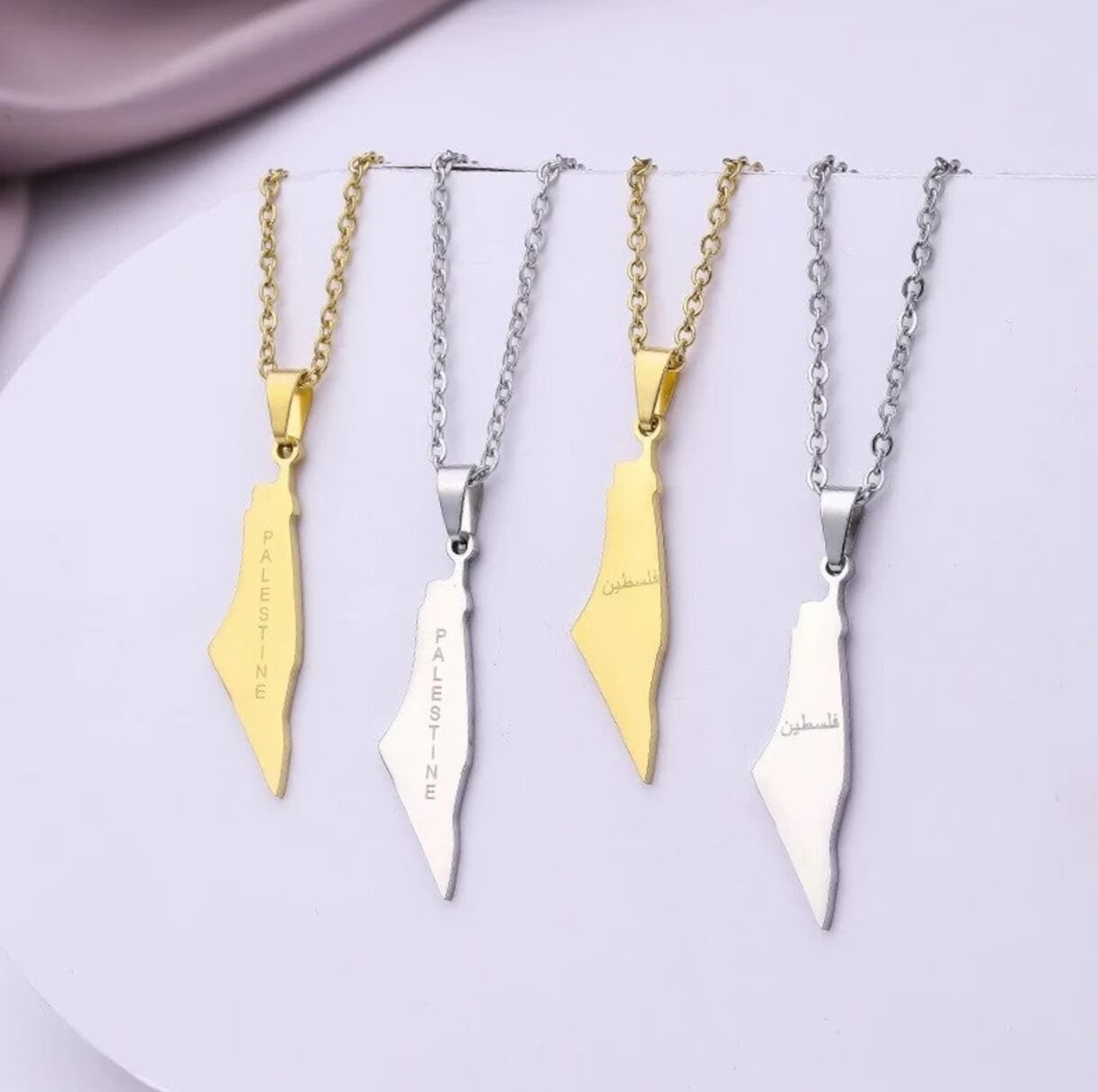 New Fashion Stainless Steel Cut Out Gold Plated Engraved Letter ...