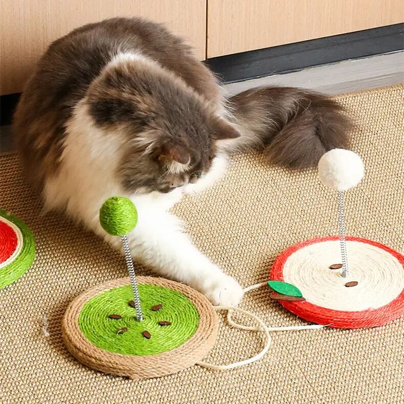 Fruit Design Scratch Cat Wholesale Cat Toy Interactive Teasing Cat ...