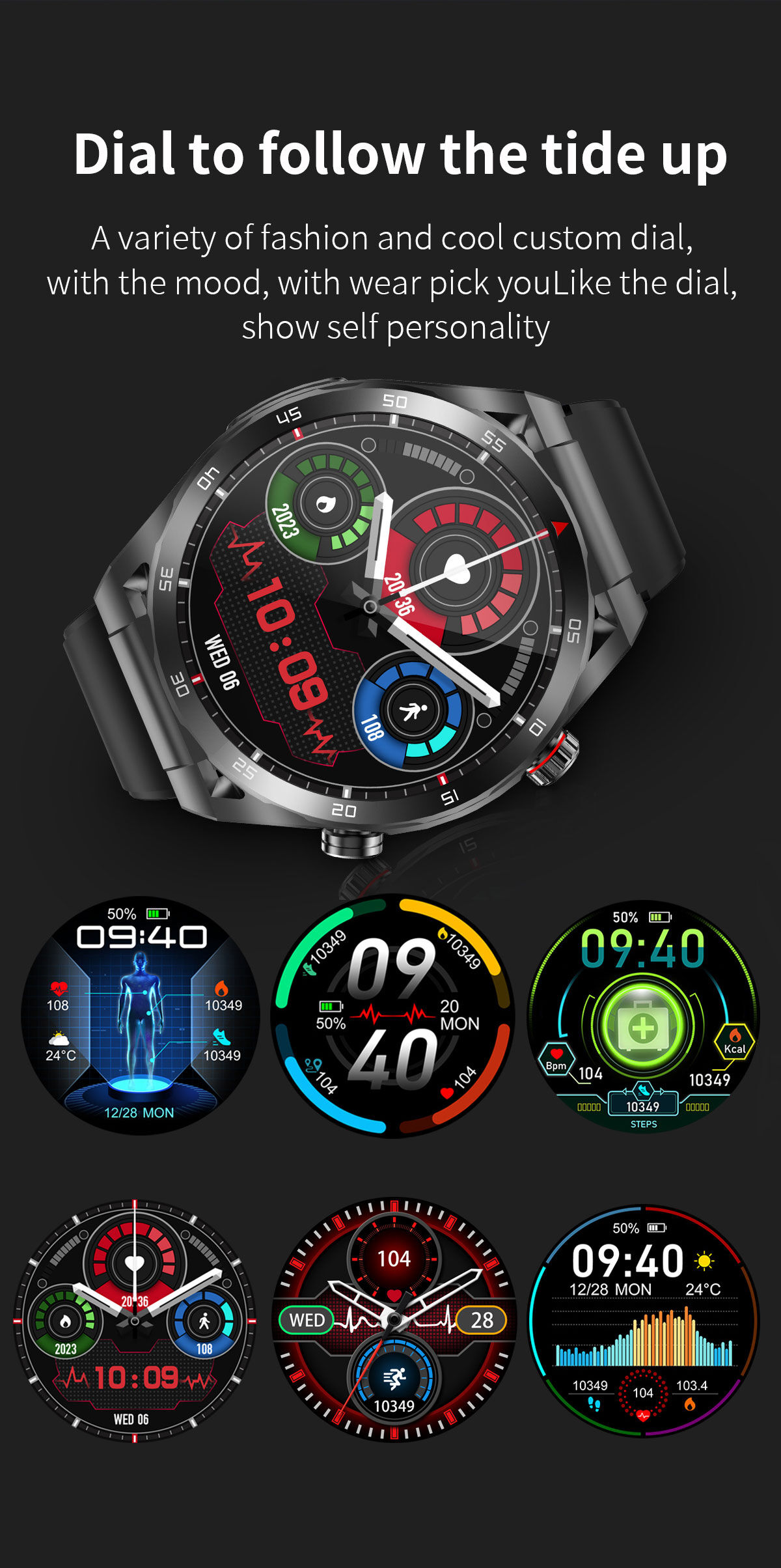 Compre 2024 Nuevo Reloj Inteligente Ecg Ppg V450 Ai Diagnóstico Médico ...