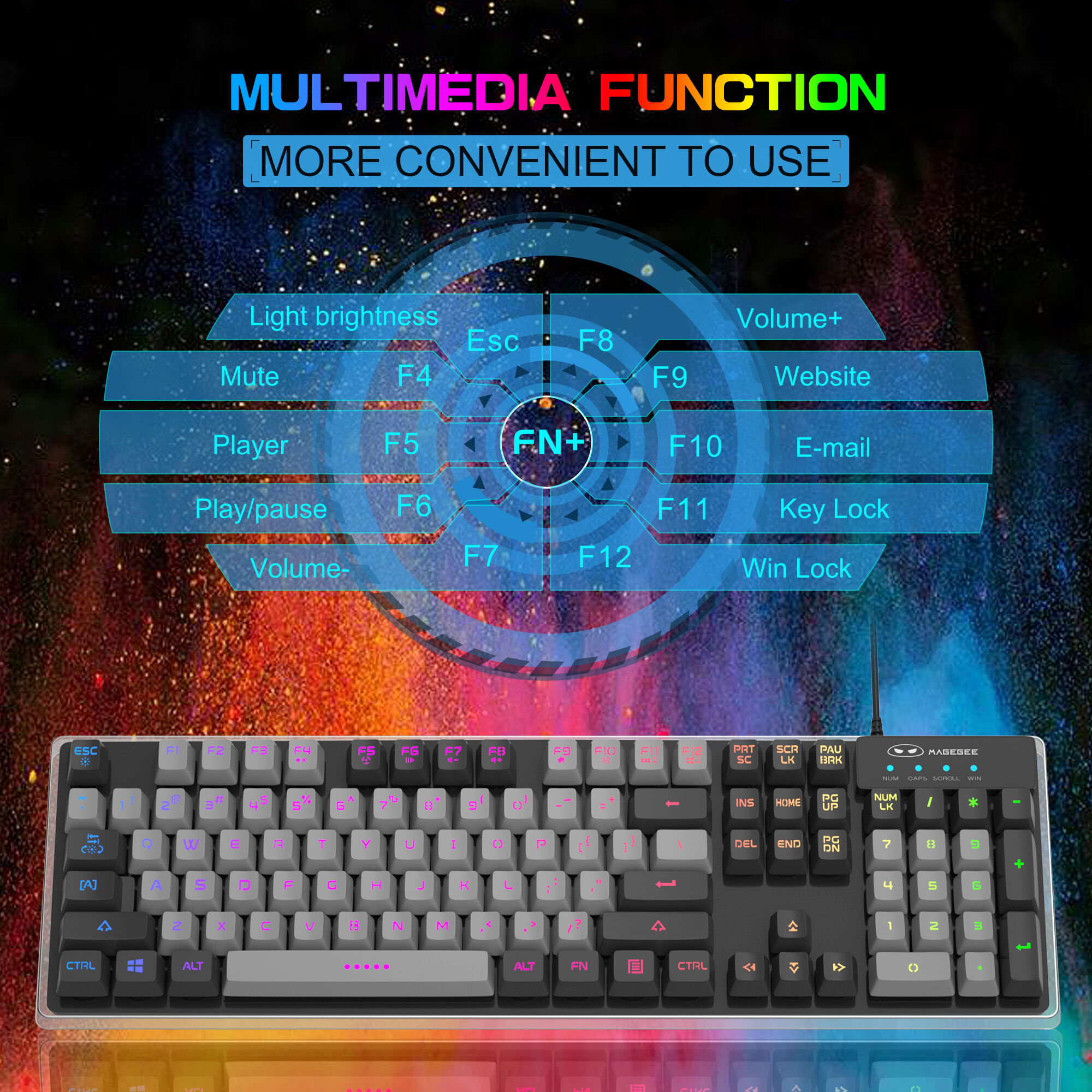 Buy Wholesale China Magegee K1 Rgb Gaming Keyboard And Mouse Combo ...