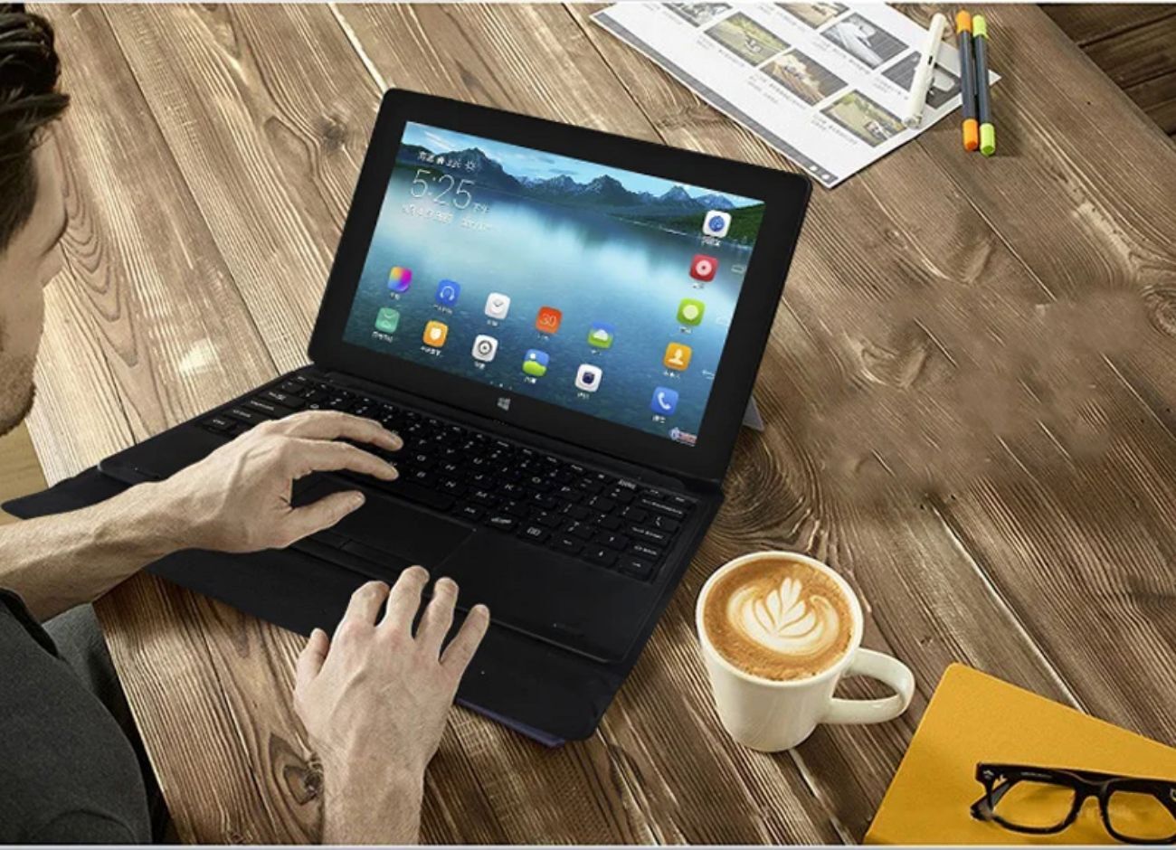 Buy Wholesale China Top Brands 10.1 Inch 2 In 1 Laptop Win 10 System ...