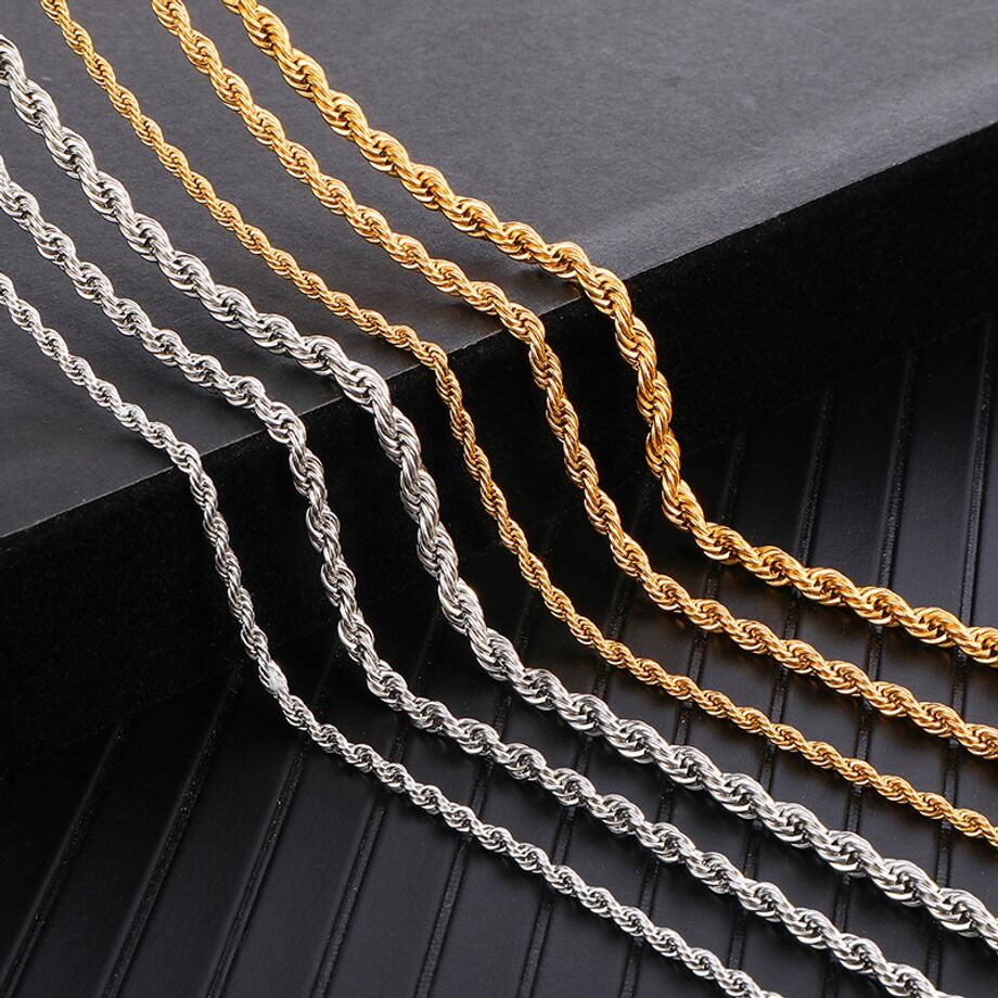 Buy Wholesale China Custom Jewelry 316l Stainless Steel Link Chain Rope ...