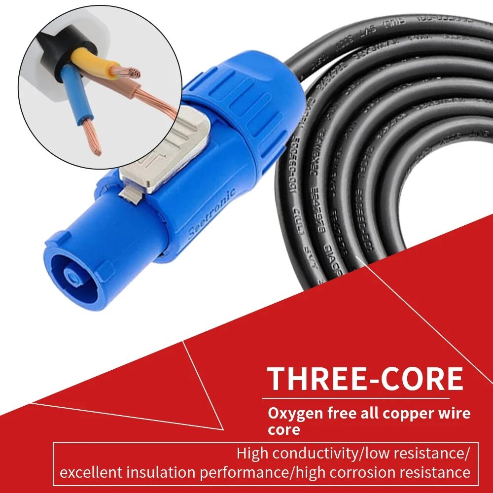 Buy Wholesale China Custom Us America Power Plug To Blue Powercon ...