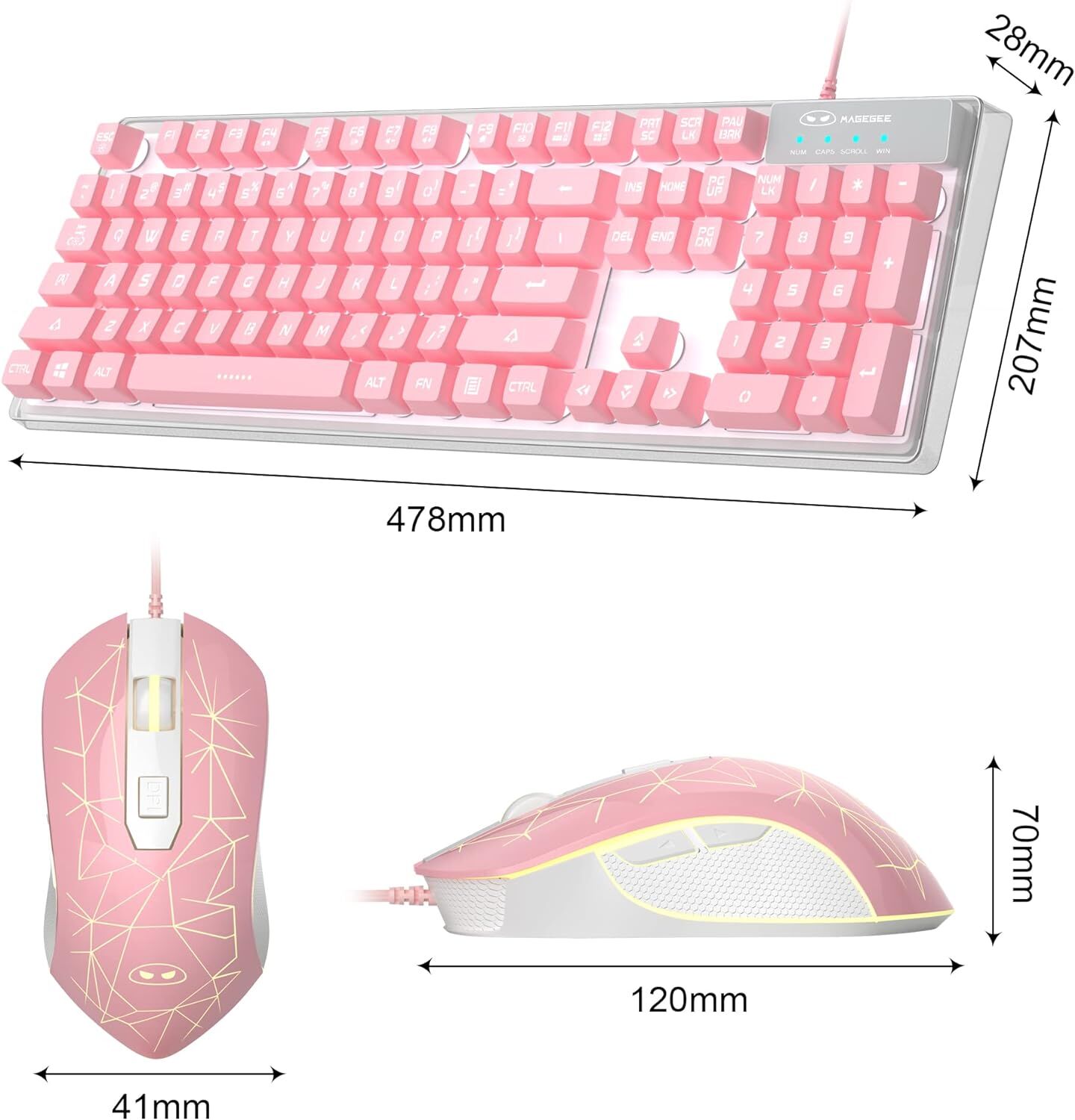 Buy Wholesale China Magegee K1 Rgb Mechanical Feeling Keyboard And ...