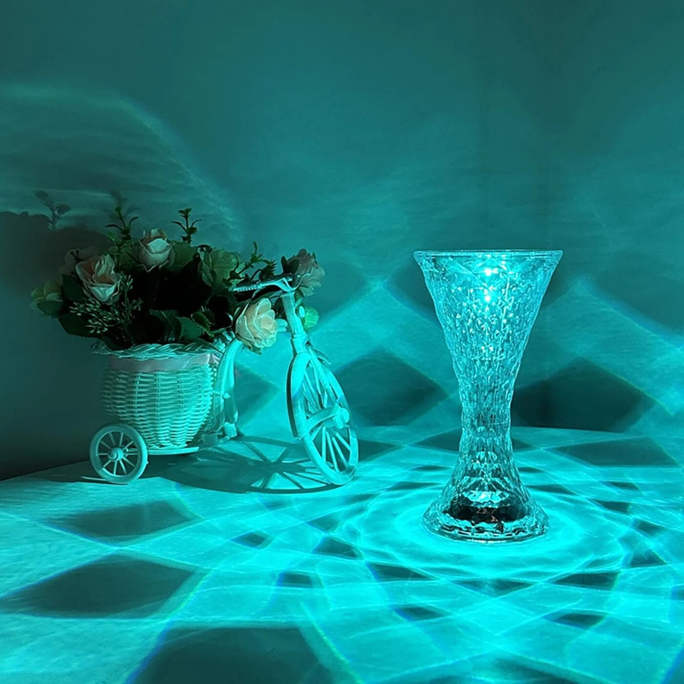 3-color Color Changing Rgb Touch And Remote Control Desk Lamp, Usb And ...