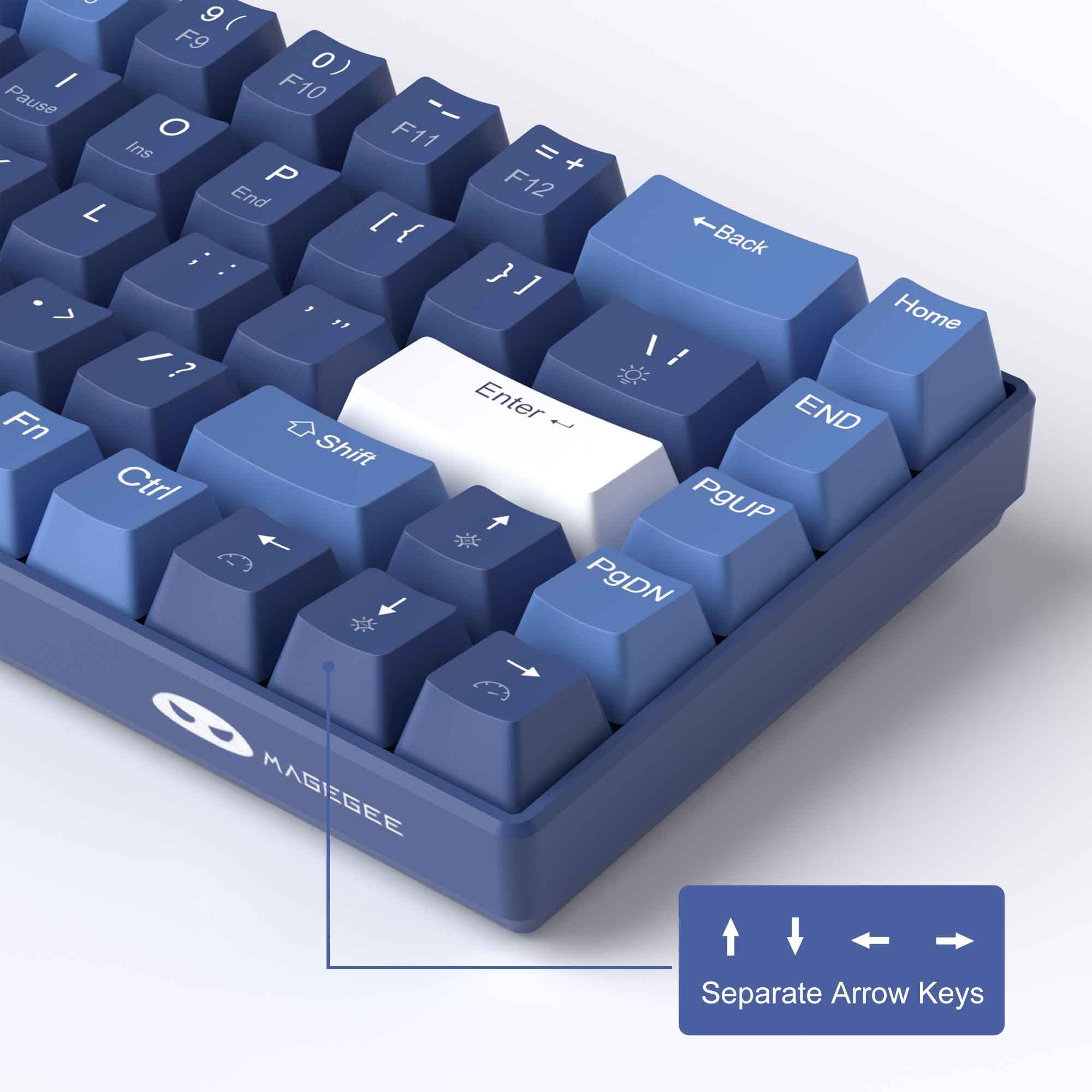 Magegee Mk-box Portable 65% Mechanical Gaming Keyboard, Rgb, Hot-swap ...