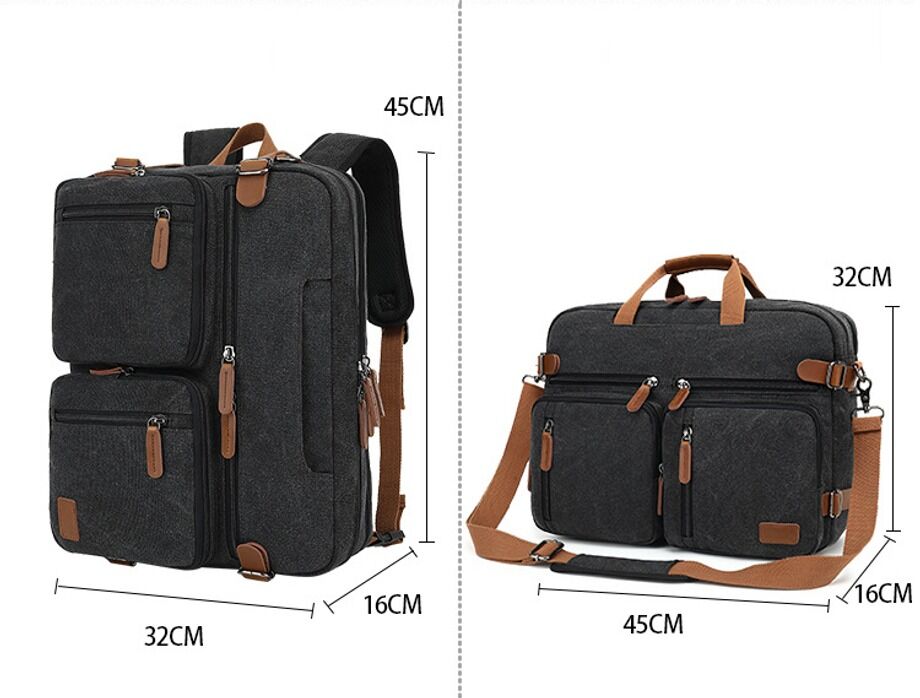 Multifunctional 3 In 1 Large Capacity Business Travel Canvas Men ...