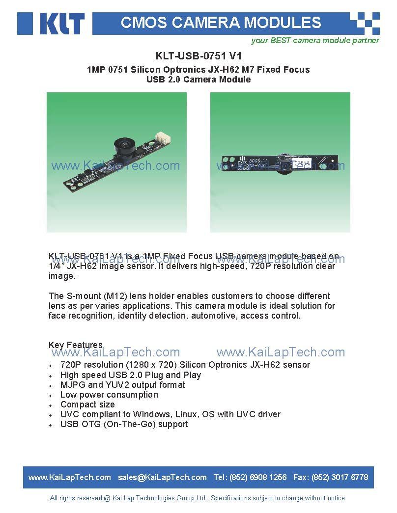 Factory Direct High Quality Hong Kong SAR Wholesale Klt-usb-0751 V1 1mp ...