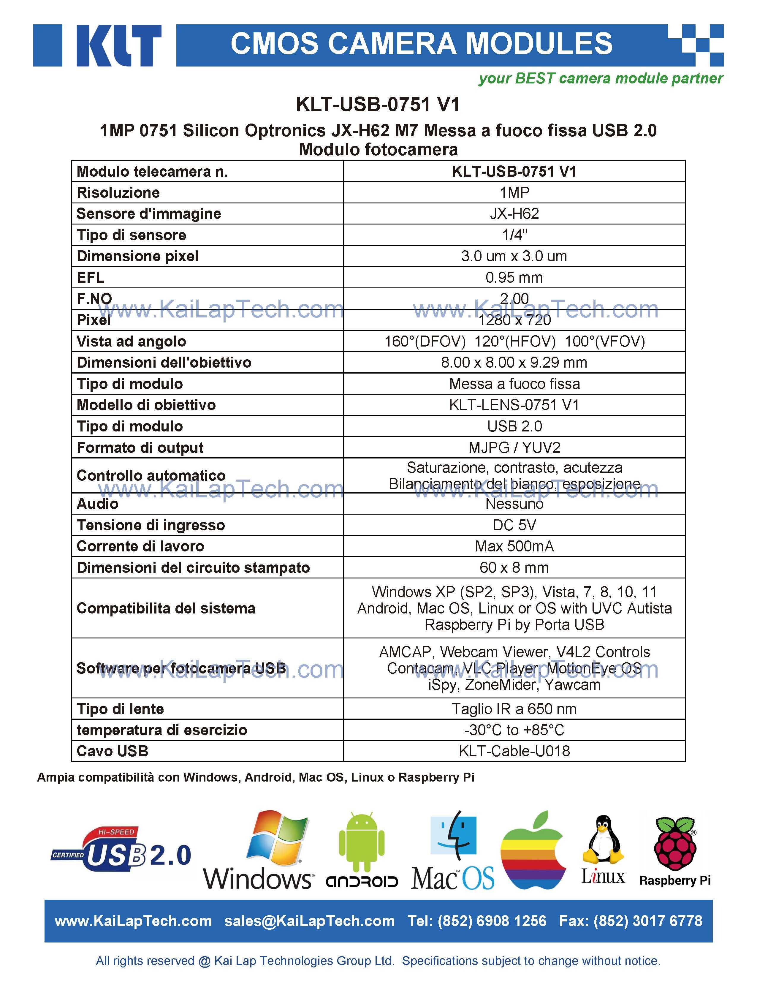Buy Wholesale Hong Kong SAR Klt-usb-0751 V1 1mp 0751 Silicon Optronics ...