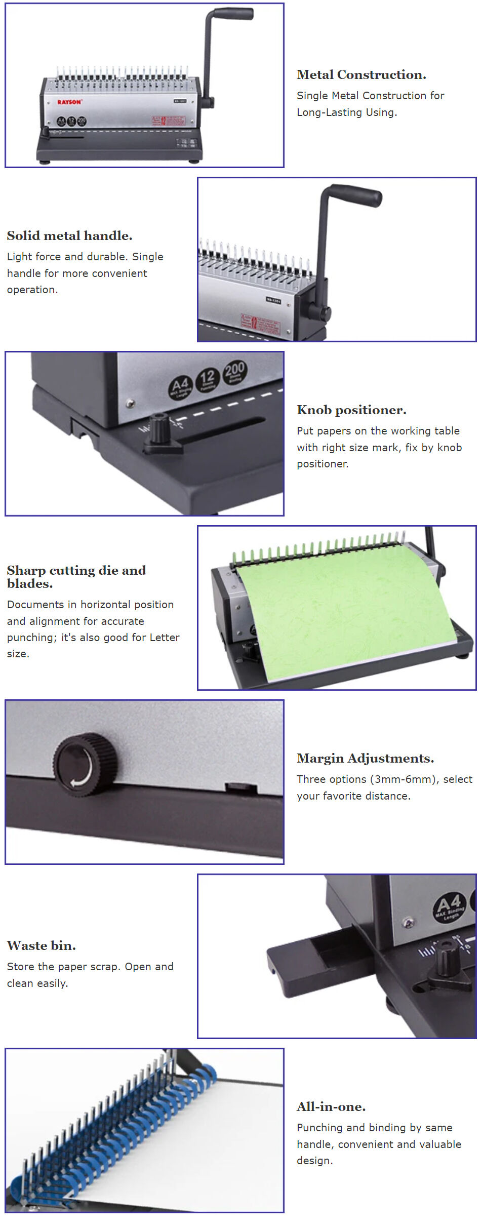 Manufacturer Sale Sd-1201 Comb Binder 21 Hole Comb Apron / Clip Strip ...