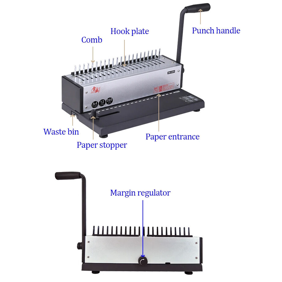 Manufacturer Sale Sd-1201 Comb Binder 21 Hole Comb Apron / Clip Strip ...