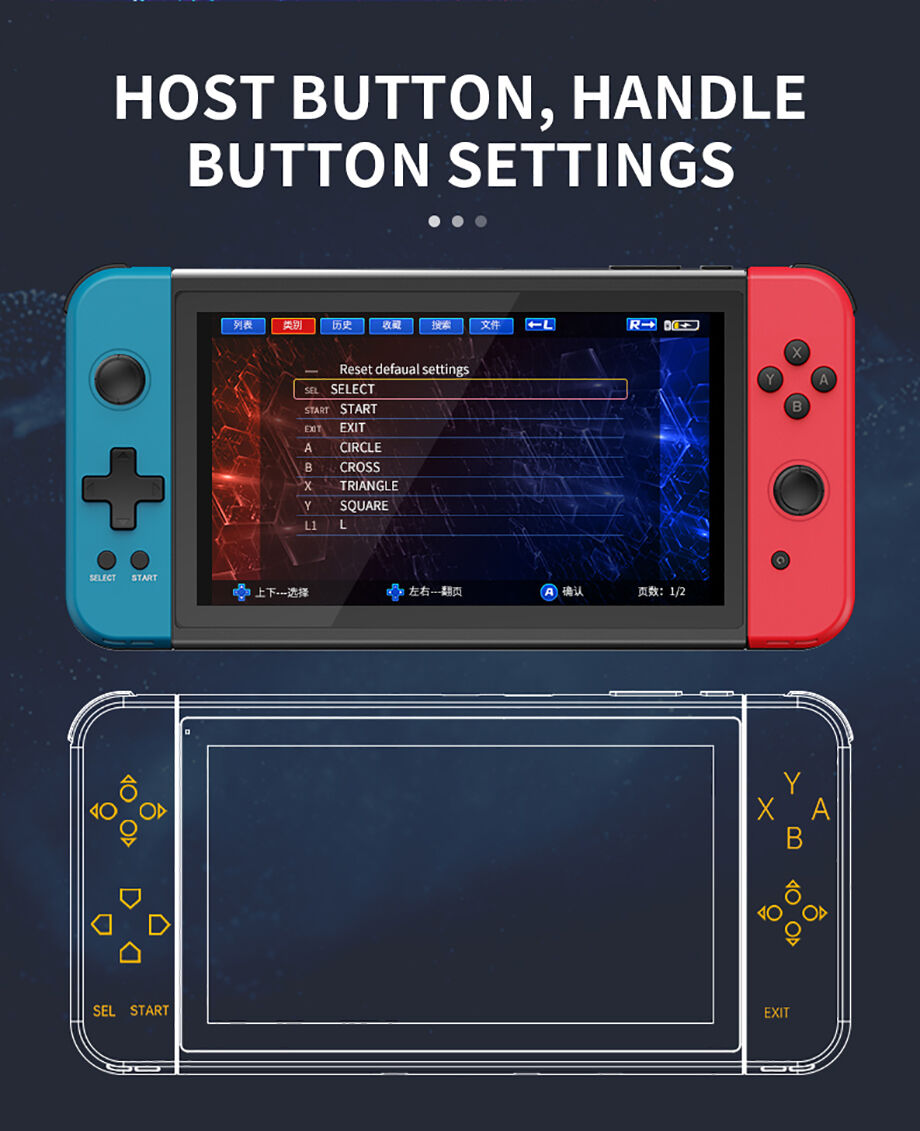Buy Wholesale China X X70 Handheld Game Player 7 Inch Retro Classic ...