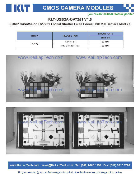 Buy Wholesale Hong Kong SAR Klt-usb2a-ov7251 V1.0 0.3mp Ov7251 Global ...