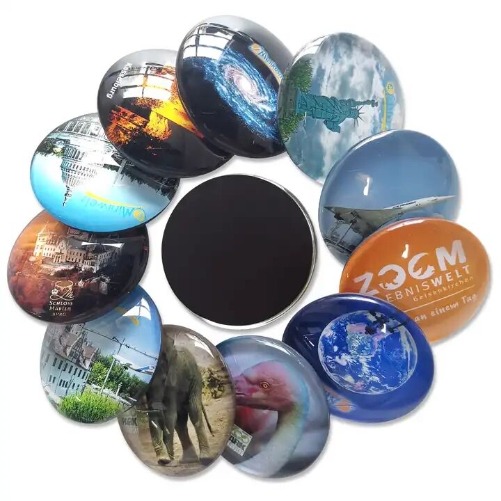 Custom Refrigerator Magnets Cities Round Fridge Magnet - China ...