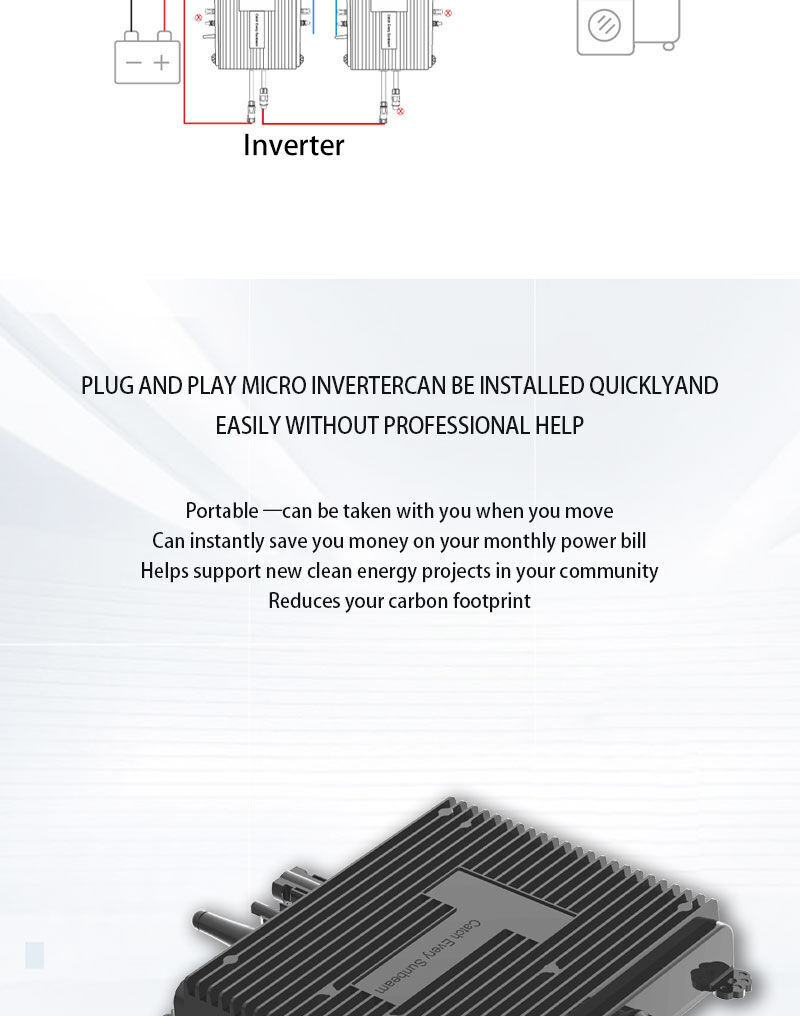 Solar Panel Micro Inverter Pv System On Grid Off Grid Tie Full ...