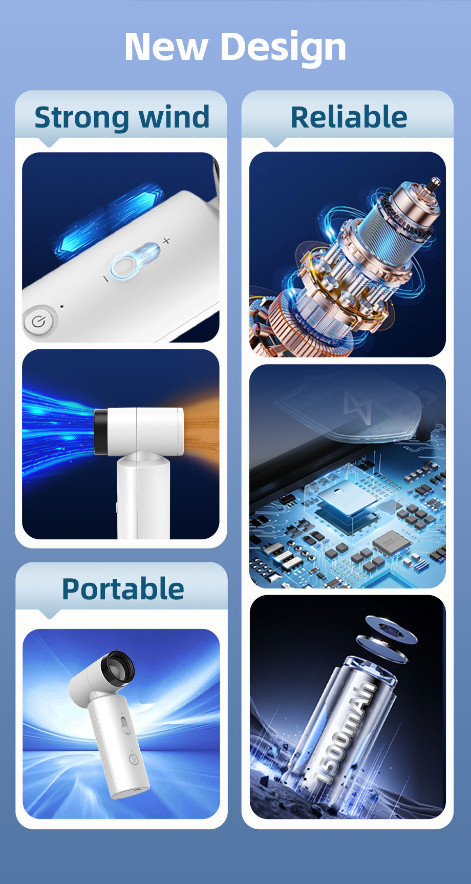 2024 High Speed Wind Fan Small Cute Portable Handheld Fan Rechargeable ...