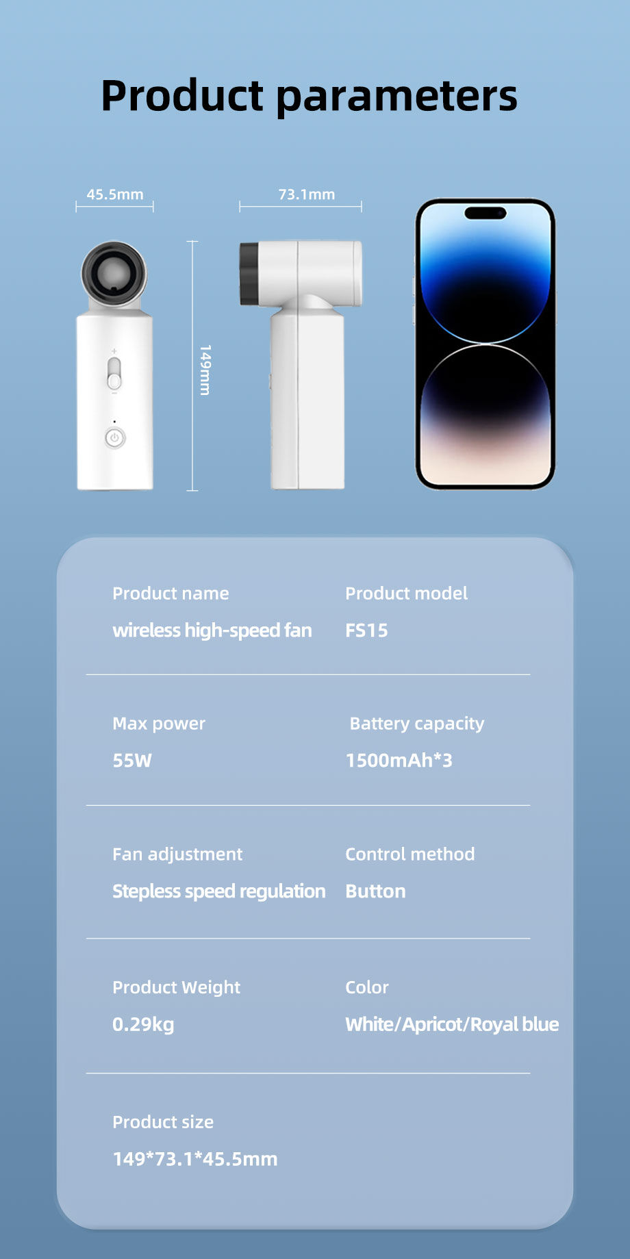 2024 High Speed Wind Fan Small Cute Portable Handheld Fan Rechargeable ...