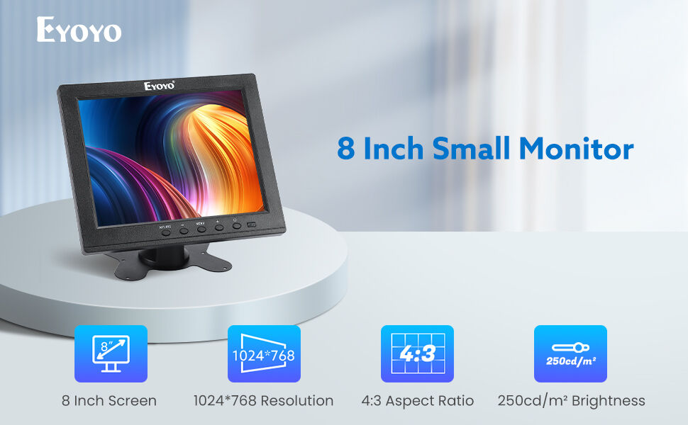 Buy Wholesale China Eyoyo 8 Inch Hdmi Monitor 1024x768 Resolution Small ...