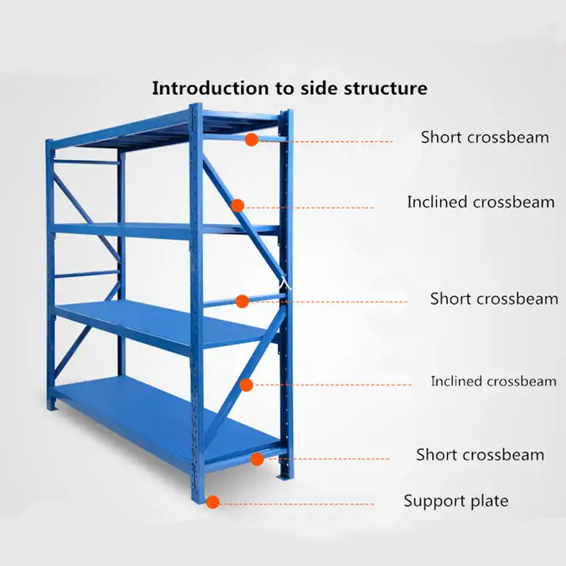 Hot Seller Adjustable 3-layer Warehouse Storage Shelves Metal Storage ...