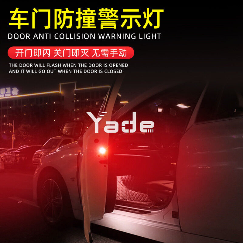 Car Led Door Warning Light 5led General Decorative Light Door Safety ...