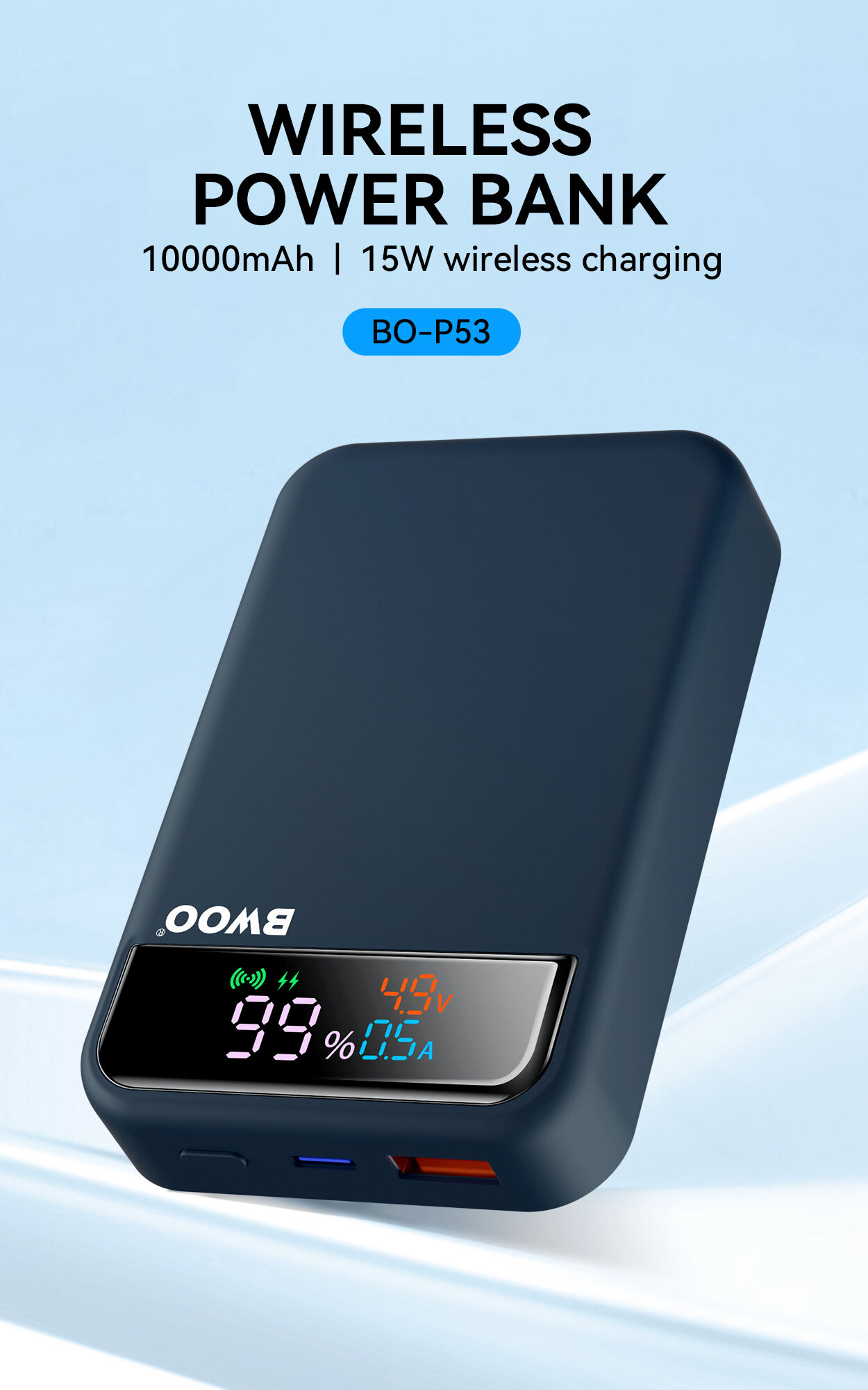 Bwoo 100000mah Mini Portable Magsafe Powerbank Wireless Charging Power ...