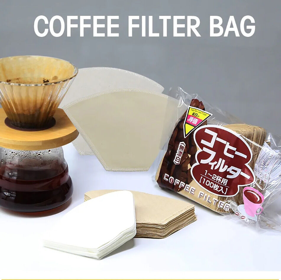 Heat Seal Cone Coffee Tea Bag Filters Paper Disposable For Pour Over ...