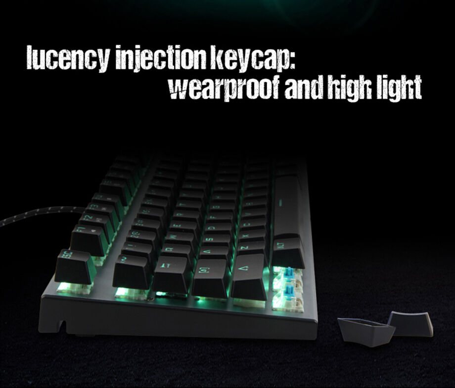 Meetion Mt-mk04 Rgb Backlighting Mechanical Gaming Keyboard 87 Keys ...
