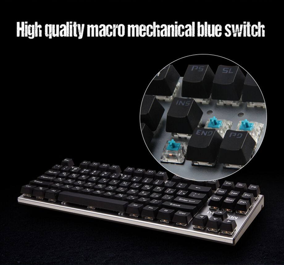Meetion Mt-mk04 Rgb Backlighting Mechanical Gaming Keyboard 87 Keys ...