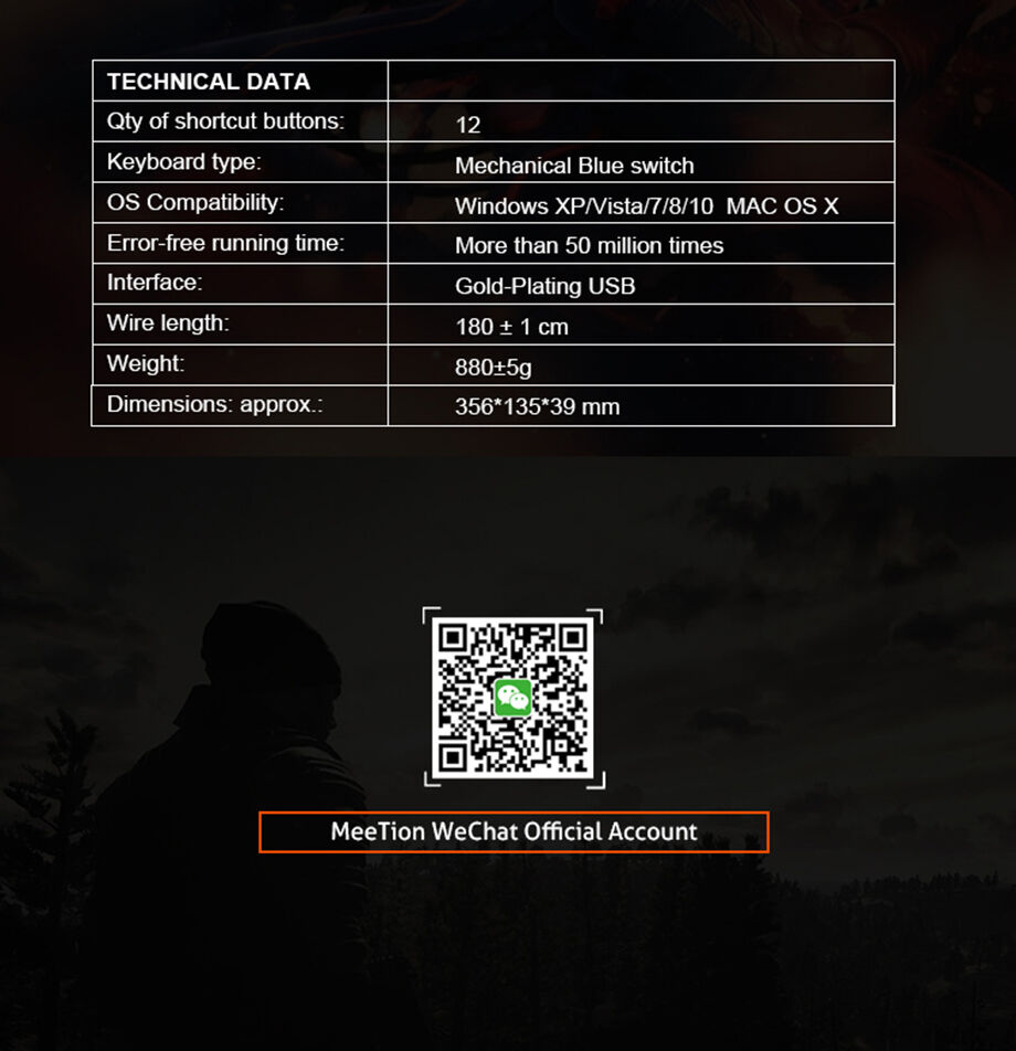 Meetion Mt-mk04 Rgb Backlighting Mechanical Gaming Keyboard 87 Keys Blue Switches Backlit ...