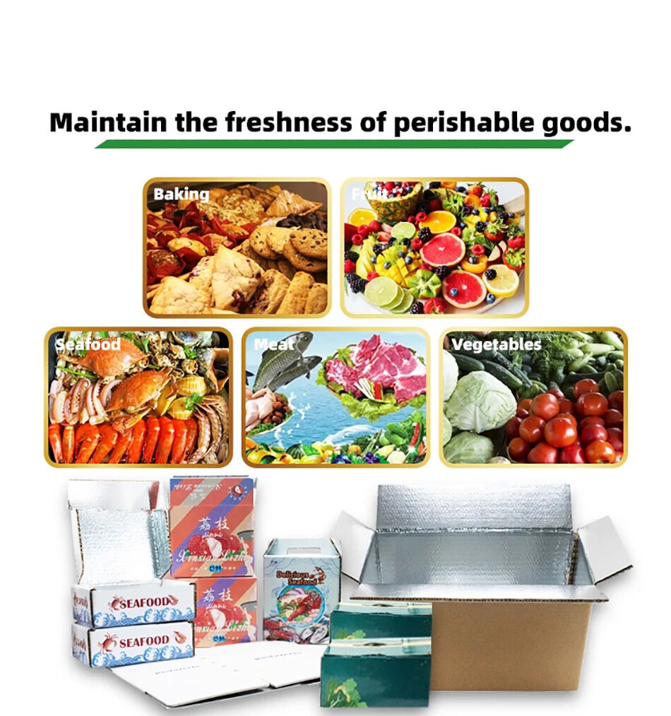 Thermal Insulated Meat Frozen Food Packing Cardboard Box For Cold Chain ...