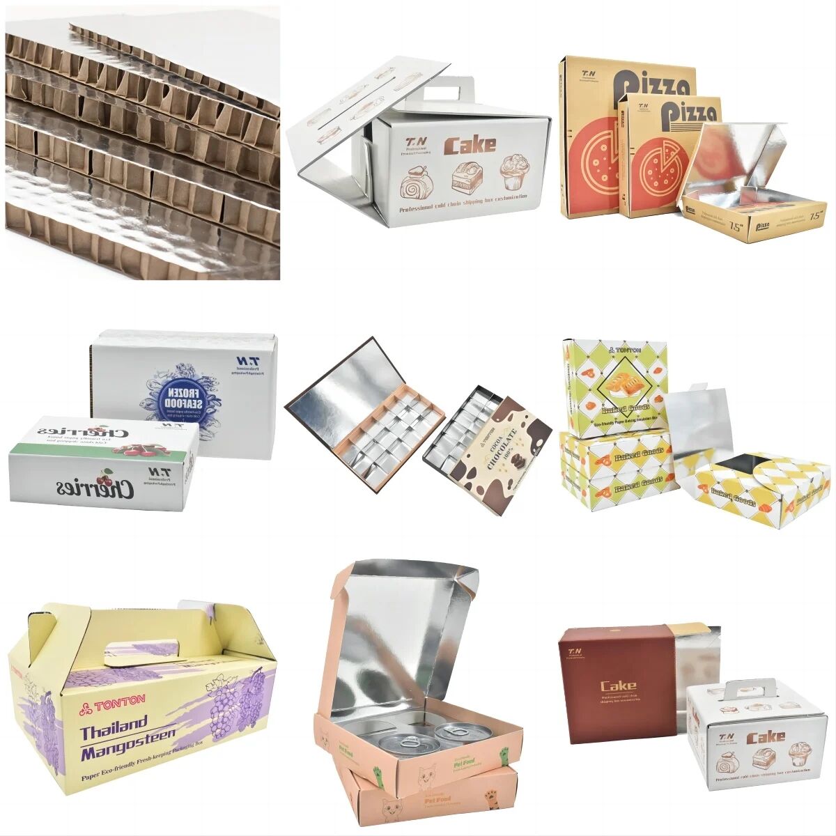 Thermal Insulated Meat Frozen Food Packing Cardboard Box For Cold Chain ...