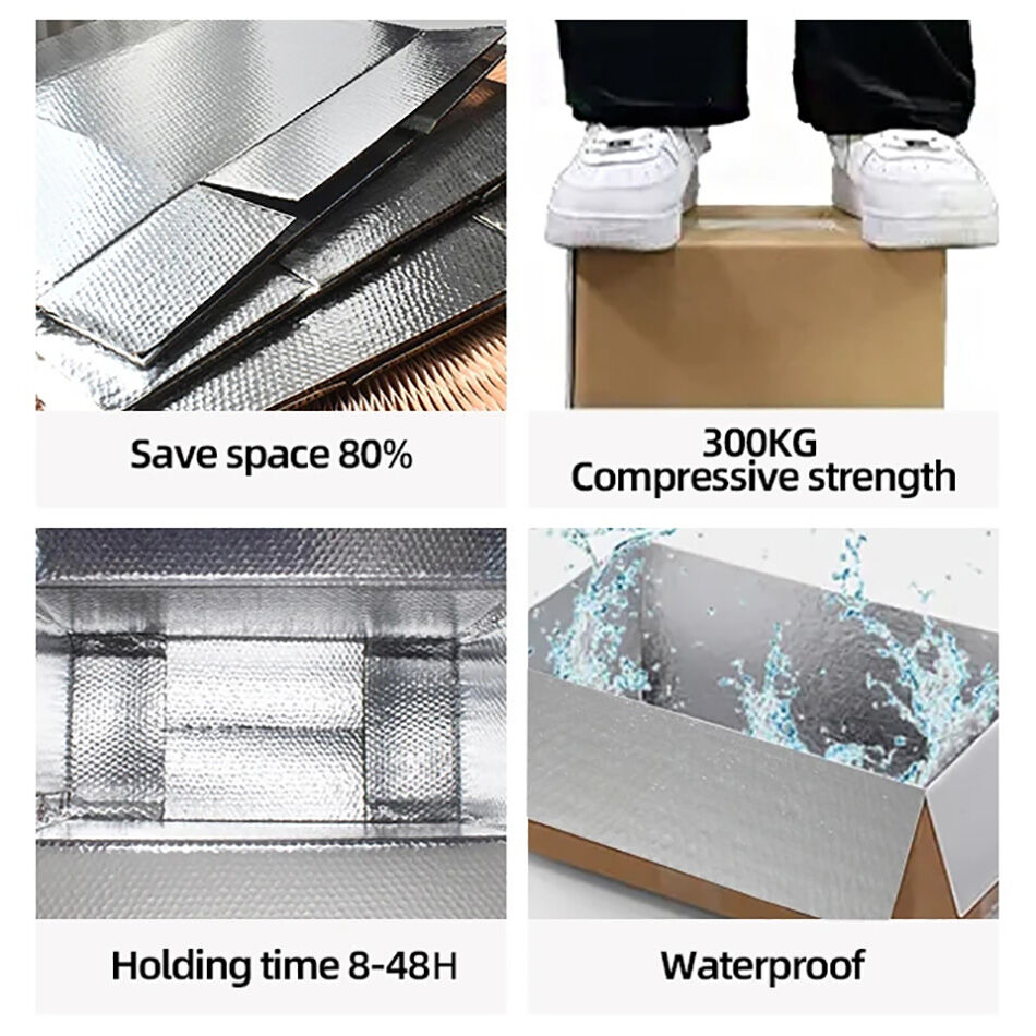 Thermal Insulated Meat Frozen Food Packing Cardboard Box For Cold Chain ...