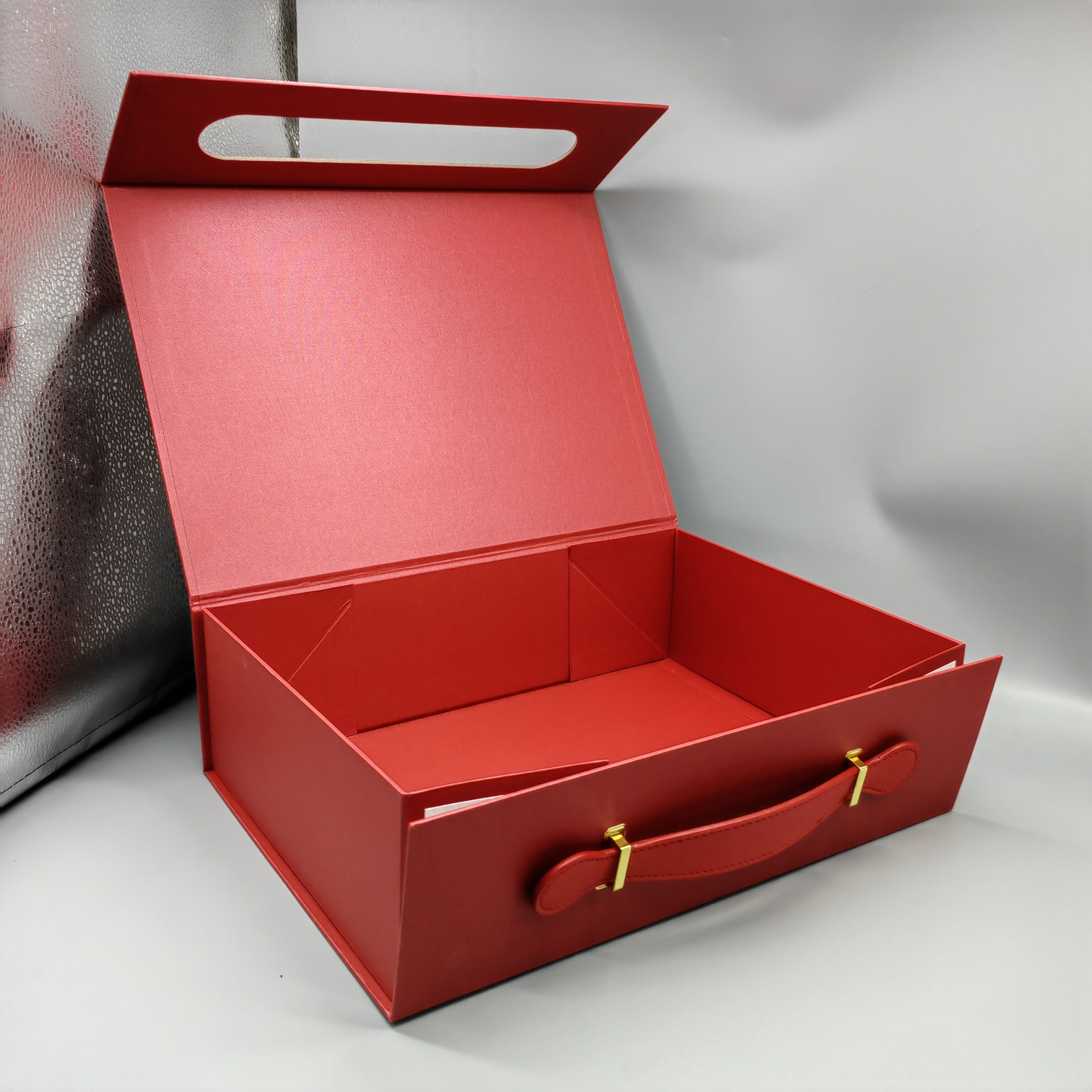 Buy China Wholesale Premium Quality Leather Handle Folding Hard Rigid ...
