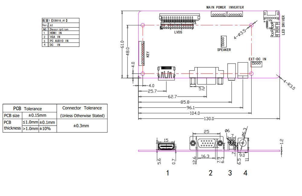 Buy Wholesale China Vga Hdmi Board, High Reliability Board & Vga Hdmi ...