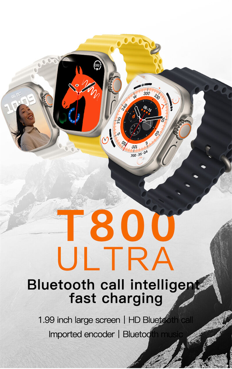 New Arrival 2023 T800 Ultra Smartwatch Bt Talking Touch Round Heart ...