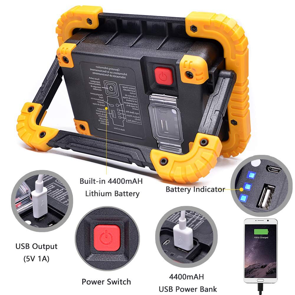 Buy Wholesale China Led Battery Power 4*aa Work Light,portable Cordless ...