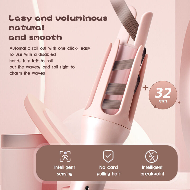 Buy Wholesale China 2024 Hair Curler 360 Degree Ceramic Barrel Electric ...