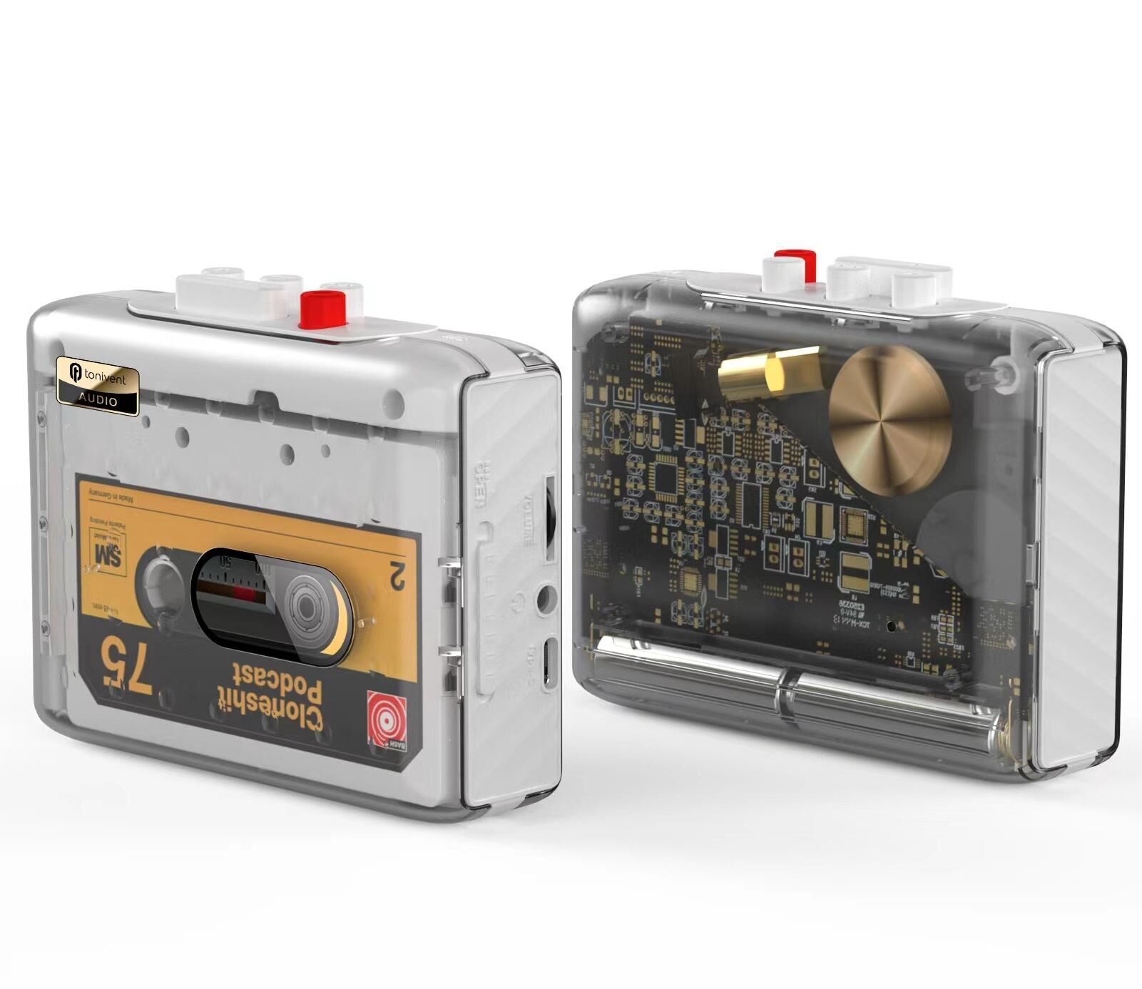 Portable Walkman Cassette Player Tape To Mp3 Converter , Built-in Mic ...