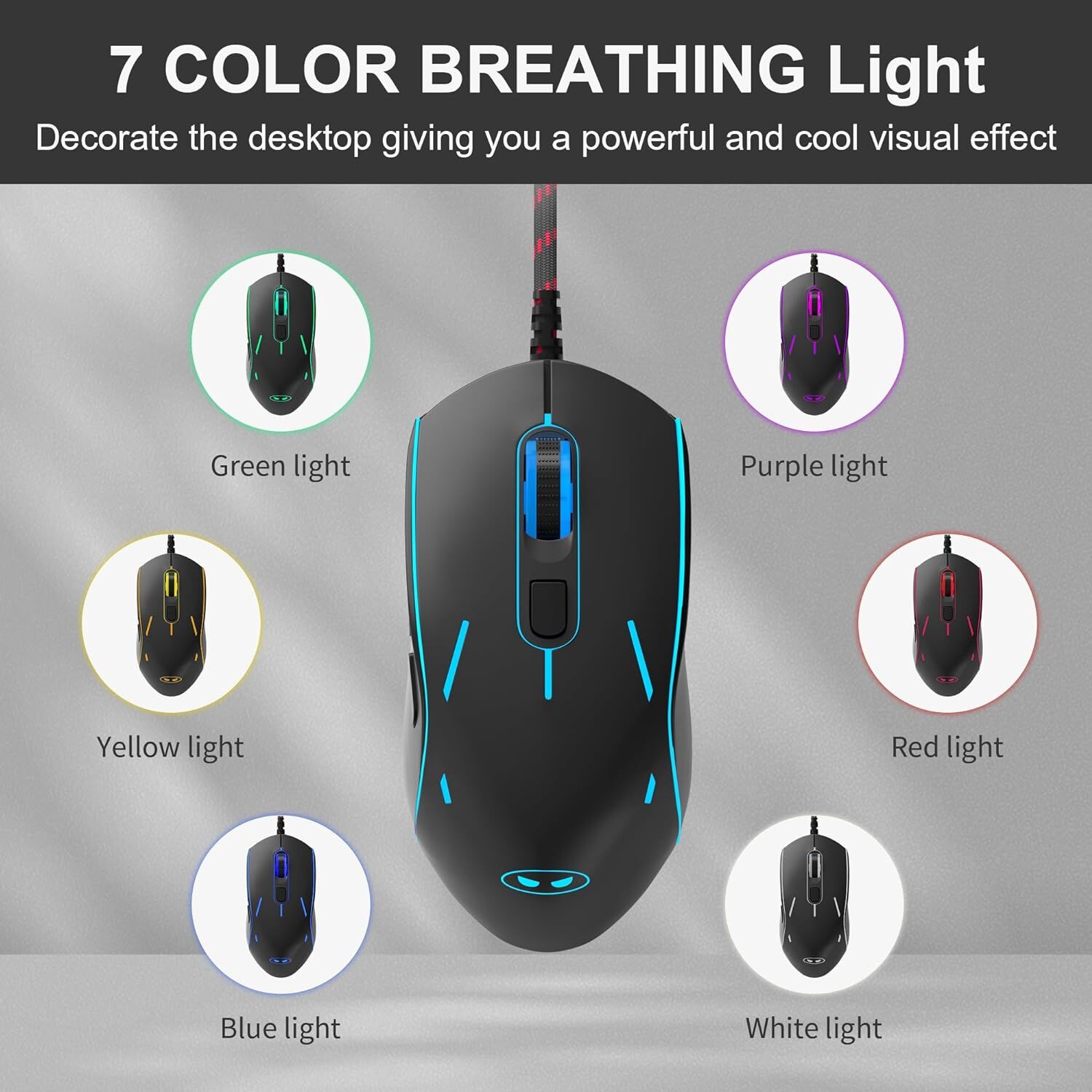Buy Wholesale China Magegee G12 Gaming Mouse, 7 Colors Backlit Gaming ...