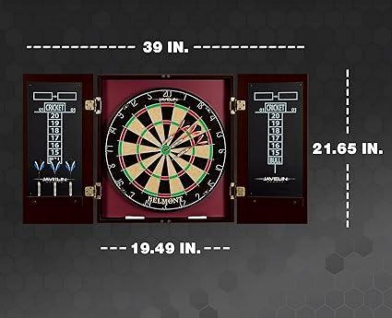 Dartboard And Cabinet Set - Features Easy Assembly - Complete With All ...