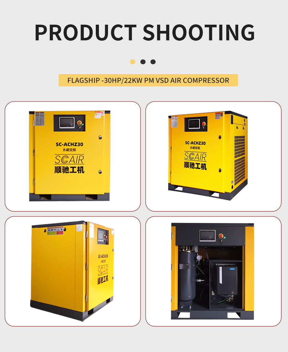 Quality Assurance 8bar 10bar 13bar 37kw/50hp 2 Stage Pm Vfd Rotary Air ...