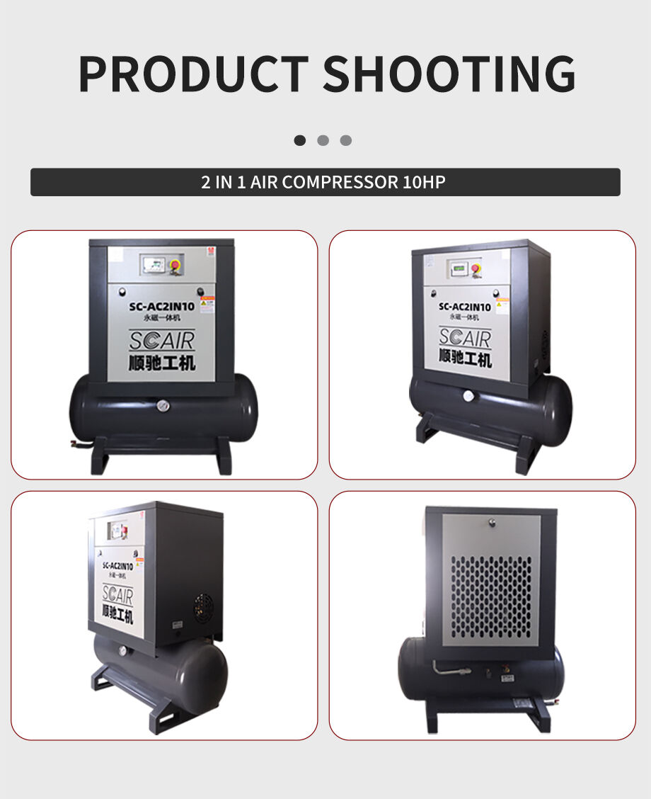 2-in-1 Portable 7.5kw Air Compressor With Air Reciver Tanks - China ...